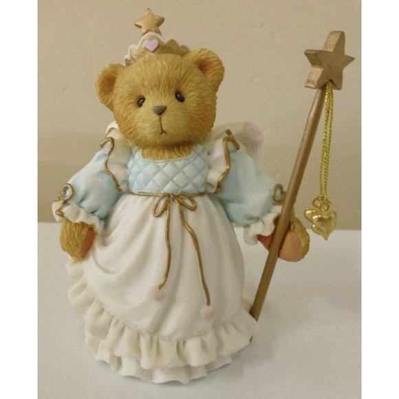 Enesco | Other | Cherished Teddies Kittie Fairy God Mother Figurine ...